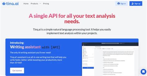 Tinq Ai NLP API Cutting Edge NLP APIs