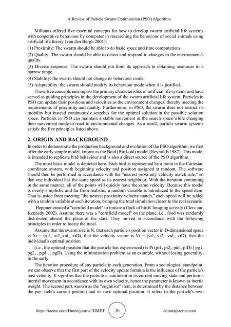 A Review Of Particle Swarm Optimization Pso Algorithm Pdf Physics