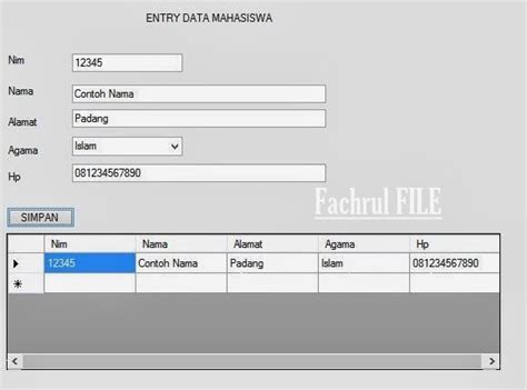 Simpan Data Kedalam Datagridview Dengan Vb Net
