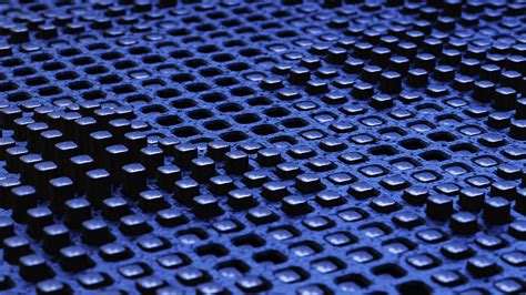 Blue Background Of Black Graphite Cubes Infinitely Looped Animation 23656142 Stock Video At