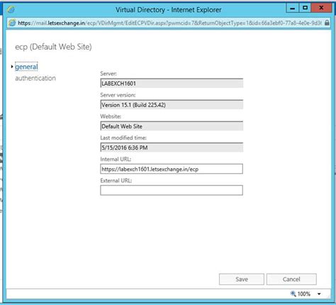 Exchange Server 2016 Client Access Namespace Configuration