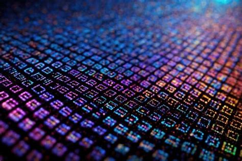 Colorful Technology Binary Matrix Code Abstract Wallpaper Patern