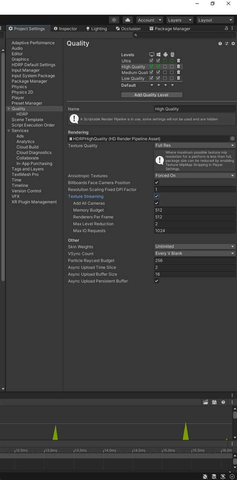 Im Trying To Find The Shadow Quality Settings In Project Settings In