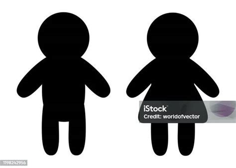 남녀 성별 아이콘 세트입니다 화장실 Wc 문 기호입니다 소녀와 소년 블랙 실루엣 픽토그램 레이디와 신사 인물 플랫 디자인 격리