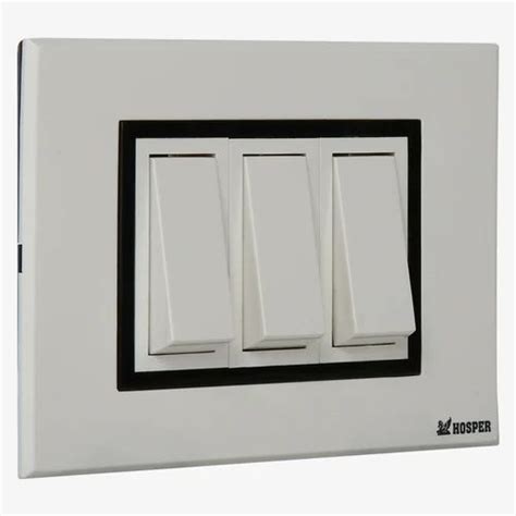 Hosper 10A 1 Way White Modular Switch At 11 Piece One Way Modular Switch In New Delhi ID