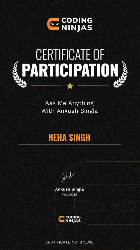 Neha Singh On Linkedin Codingninjas Participation