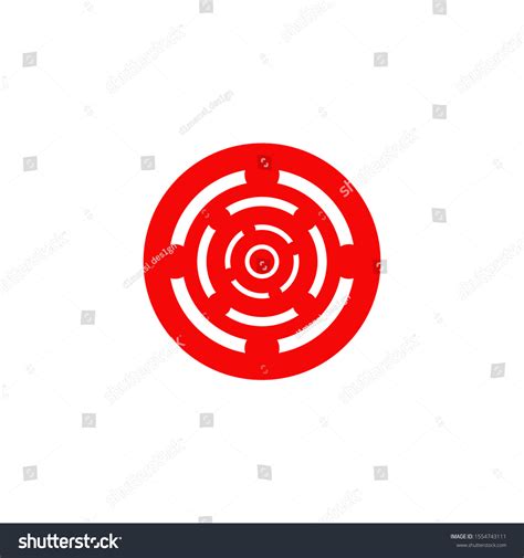 Target Point Icon Logo Design Vector Stock Vector Royalty Free 1554743111 Shutterstock