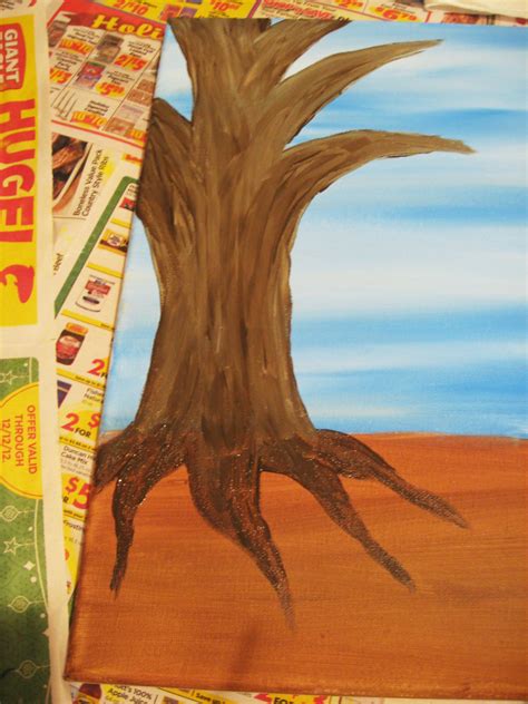 DIY Abstract Tree Painting Make Something Mondays