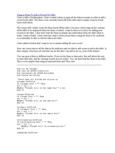 pdf using a form to add a record to table dokumen tips