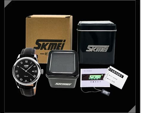 Skmei 9058 Men Hand Leather Watch With Date - Buy Watch With Date ...