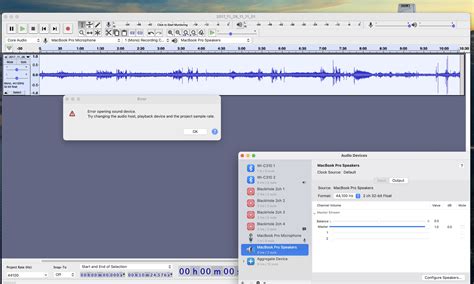 Error Opening Sound Device Macos Audacity Forum