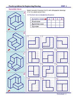 Multiview Drawing Solved Exercises Set 01 By Mohamed Glioula TPT