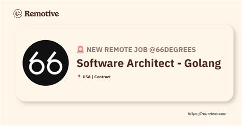 Hiring Software Architect Golang 66degrees