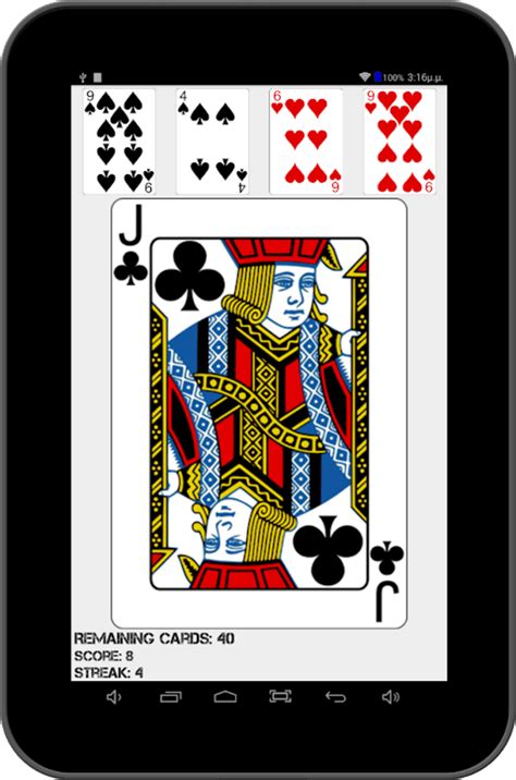 Android I In Hi Lo High Low Fast Card Game Apk Ndir