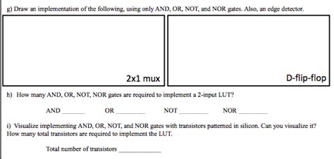 Solved Two Input Lut 2 Physical Implementation D In A