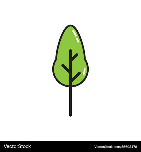 Tree Nature Royalty Free Vector Image Vectorstock