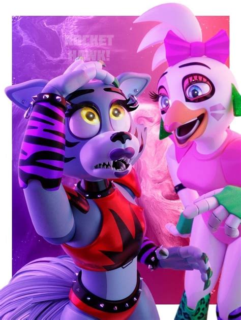 Glamrock Chica X Roxanne Wolf Anime Fnaf Fnaf Fanart Fnaf