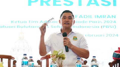 Resmi Mantan Kapolda Metro Jaya Fadil Imran Jadi Ketua Pbsi 2024 2028