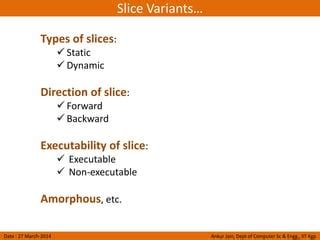 Programing Slicing And Its Applications PDF