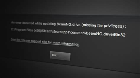 how to fix steam missing file privileges error