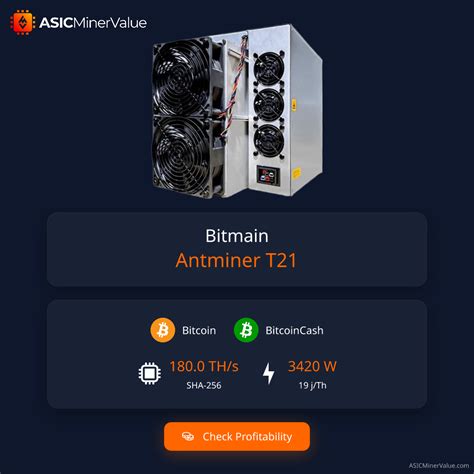 Bitmain Antminer T21 180th Rentabilidad Y Mejores Precios Asic Miner Value