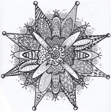 Karen Gaskin Zentangle Snowflake