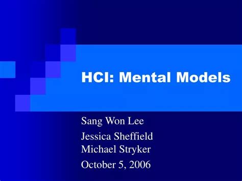 PPT HCI Mental Models PowerPoint Presentation Free Download ID