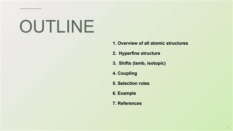 Solution Overview Of All Atomic Structures Hyperfine Structure Shifts Lamb Isotopic Coupling