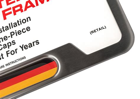 German Flag License Plate Frame Camisasca Automotive Online Store