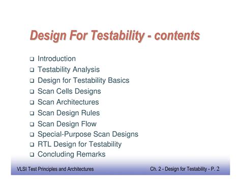 VLSI Design For Testability Notes For Ece PDF Computer Software And Applications Computing