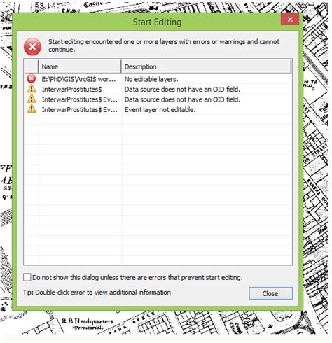 Unable To Edit Map In ArcGIS Geographic Information Systems Stack Exchange