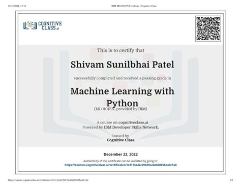 Shivam Patel On Linkedin Machinelearning Python Certification Ibm