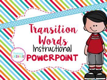Transition Words Instructional PowerPoint Transition Words Teaching Lessons Guided Reading