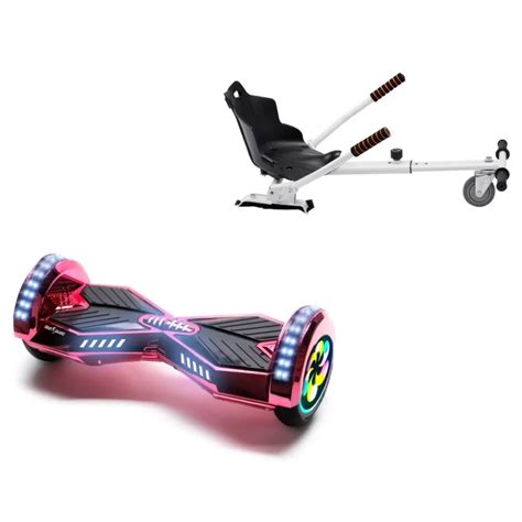 8 Inch Hoverboard With Standard Hoverkart Transformers Electropink Pro
