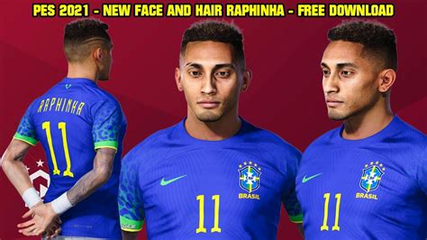 Pes 2021 New Face And Hair Raphinha Tattoos 4k Youtube