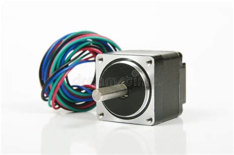 Stepper Motor With Wires And Connector Isolated Stock Photo Image Of Electric Electrical