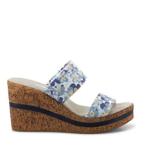 Anastasia Blue Floral Onex Shoes