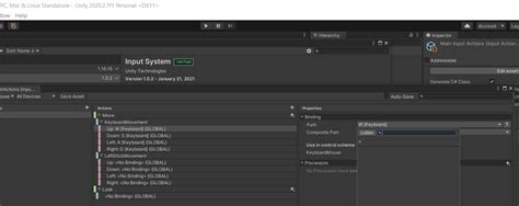 Options For Bindings Are Missing Unity Engine Unity Discussions