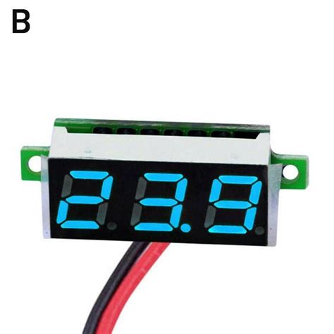 0 28 2 5v 30v Mini Digital Voltmeter Voltage Tester Red Blue Green Yellow 2024 S7c5