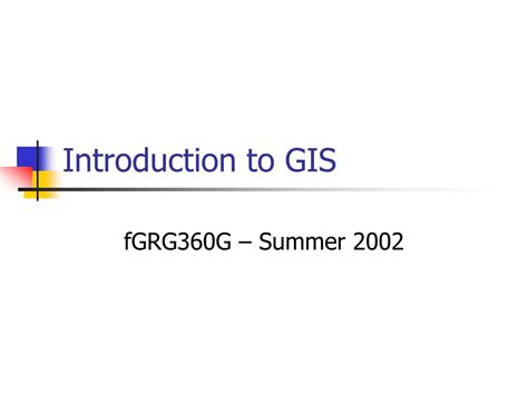 PPT Introduction To GIS PowerPoint Presentation Free Download ID