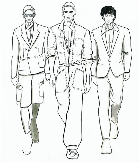Menswear Sketches Fashion Sketch Template Fashion Figure Drawing