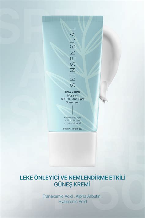 Skin Sensual Leke Oluşumunu Önlemeye Yardımcı Nemlendirme Etkili Güneş Kremi 50 Spf Uva uvb Pa