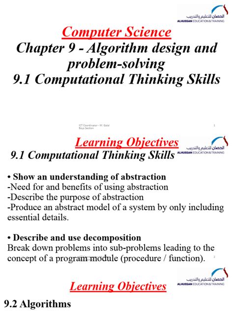 Chapter 9 Algorithm Design And Problem Solving Pdf Thought Algorithms