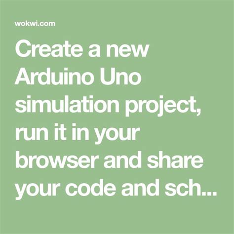 Create A New Arduino Uno Simulation Project Run It In Your Browser And