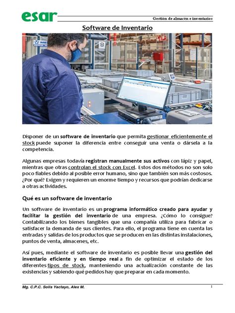 Software De Inventarios Pdf Inventario Software