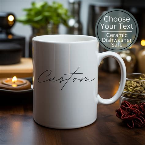 Custom Coffee Mug With Text Custom Personalized T Mugs Custom Text