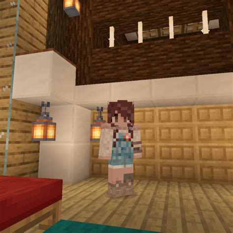 [마인크래프트 스킨 제작 및 배포] 양갈래와 멜빵 여캐 스킨 네이버 블로그