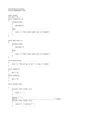 Question Cpp Include Iostream Using Namespace Std Char A Int Pos Void Right Int N