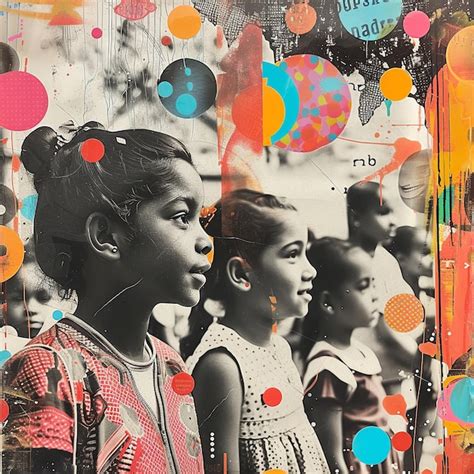 Premium Photo Global Education Unity Art Collage