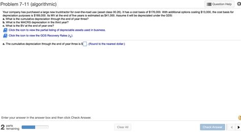 solved problem 7 11 algorithmic question help your company